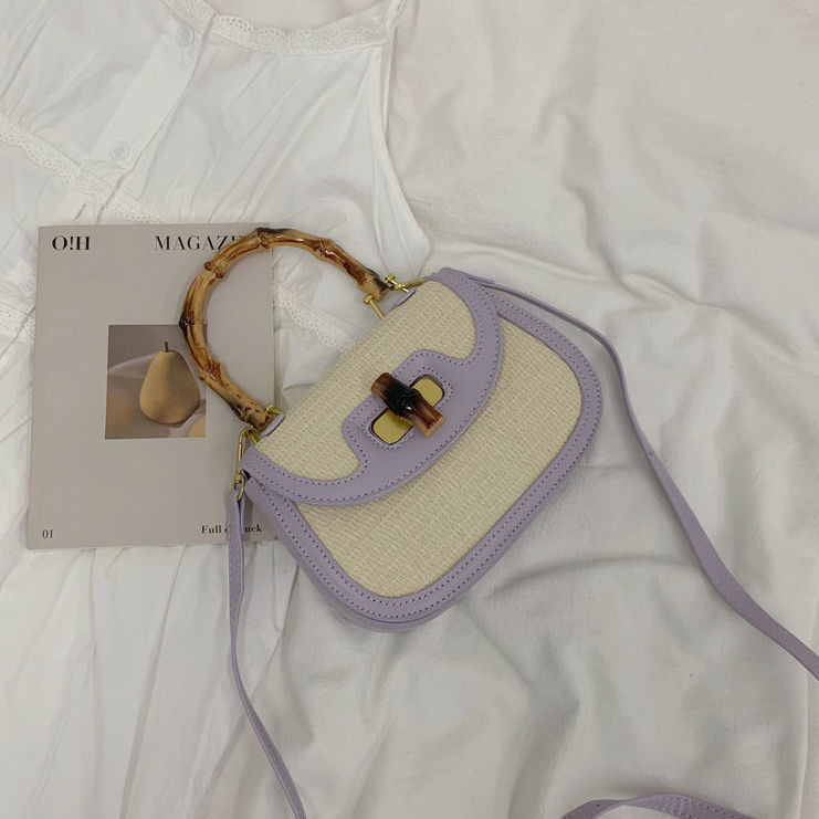 Jual Tas Anyaman Jerami Niche Korea Selatan Mode Wanita Tas Bahu ...