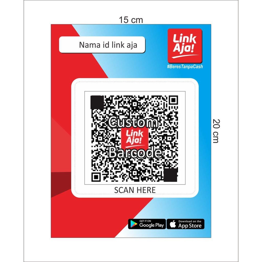 Jual stiker barcode custom Link aja | Shopee Indonesia