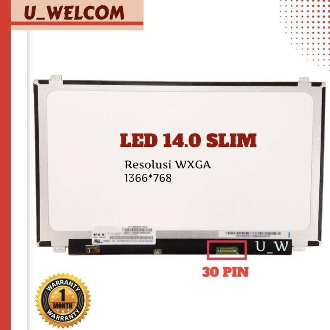 Jual LCD LED 14.0 Slim Laptop Asus X442UR X442UQ A442UF A442U A442UR ...