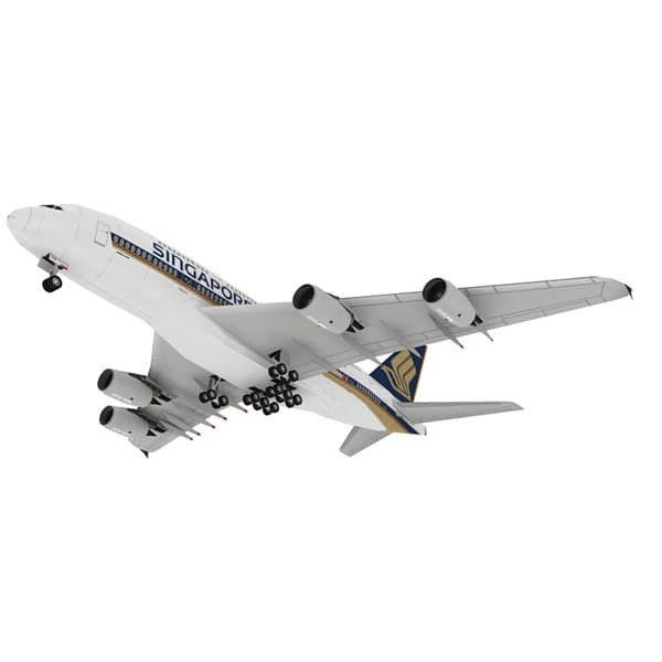 Jual diy papercraft airbus a380 singapore airlines zenyang22 | Shopee ...