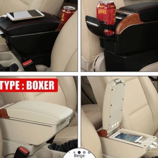 Jual CONSOL BOX MOBIL ALL NEW RUSH TERIOS ARM REST WITH USB CARGER ...