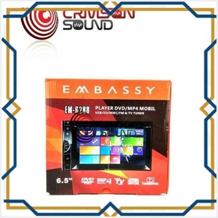 Jual [AGV] EMBASSY DOUBLE DIN PANEL LED HEAD UNIT EM-6288 | Shopee ...