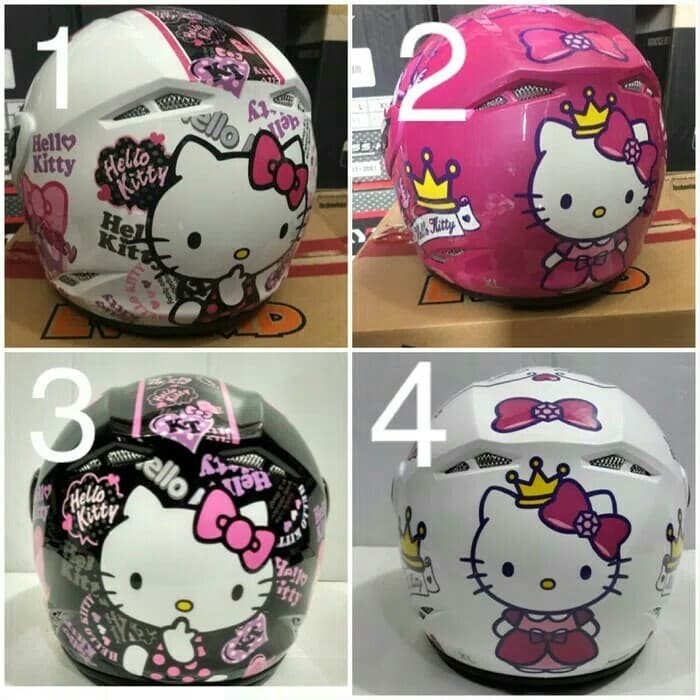 Jual HELM ANAK GM EVO TEEN HELLO KITTY 4 WARNA HELLO KITTY | Shopee ...