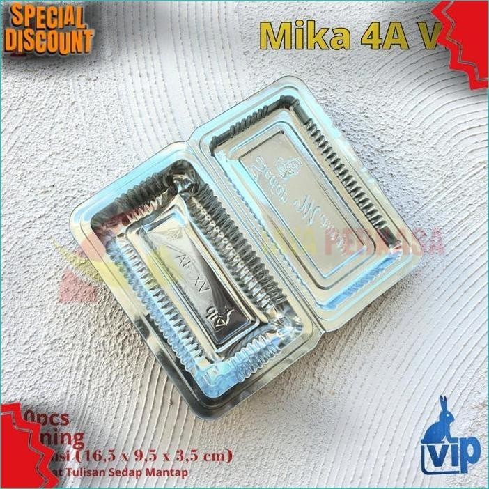 Jual PROMO MIKA 4 / MIKA PLASTIK 4A VIP / MIKA PLASTIK NASI 16,5X9,5X3 ...
