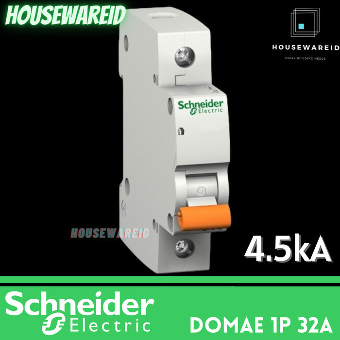 Jual Jual!! MCB Schneider Domae 1 Phase 32 Ampere SNI, 1p 32a 1pole | Shopee Indonesia