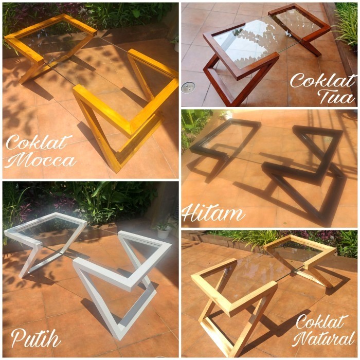 Jual Meja Tamu Unik - Meja Unik - Meja Kaca - Meja Vintage @100 X 50 Cm ...