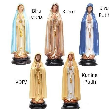 Jual Pajangan Patung Rohani Bunda Maria Fatima 30cm Patung Katolik ...