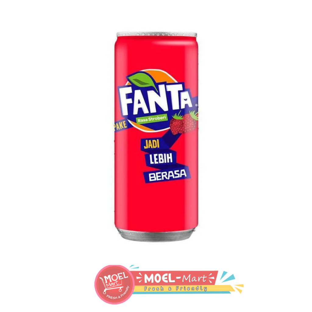 Jual FANTA Strawberry Slim Can 250ml | Shopee Indonesia