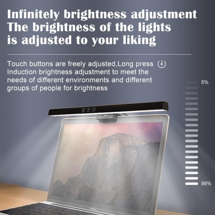 Jual Lampu Led Monitor Light Bar Reading 3 Color Mode Clip Hanging Lamp ...