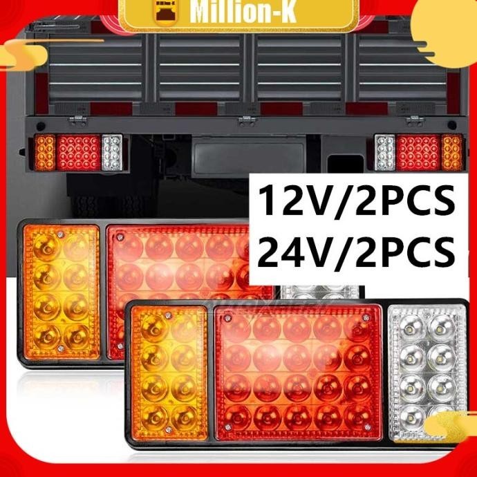 Jual Lampu Rem Stop Lamp Truk Lampu Truck 12 & 24 Volt Truk Van Karavan ...