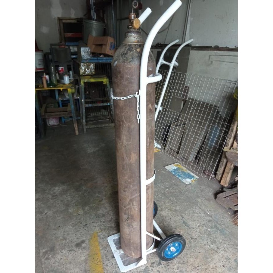 Jual Troli Tabung Gas 0Ksigen - Trolley Tabung Filter Air - Ukuran 6M3 ...