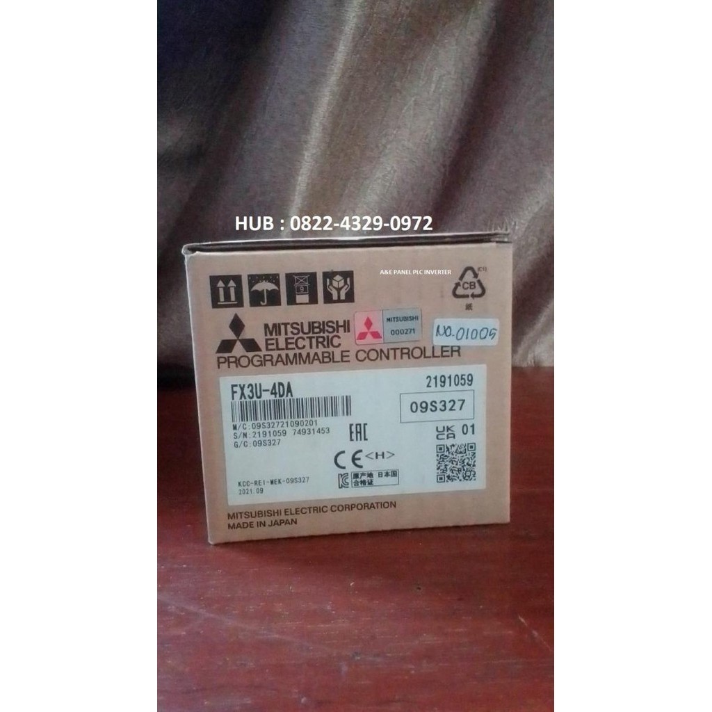 Jual PLC Mitsubishi FX3U-4DA FX3U 4DA Analog Output Modul Original ...