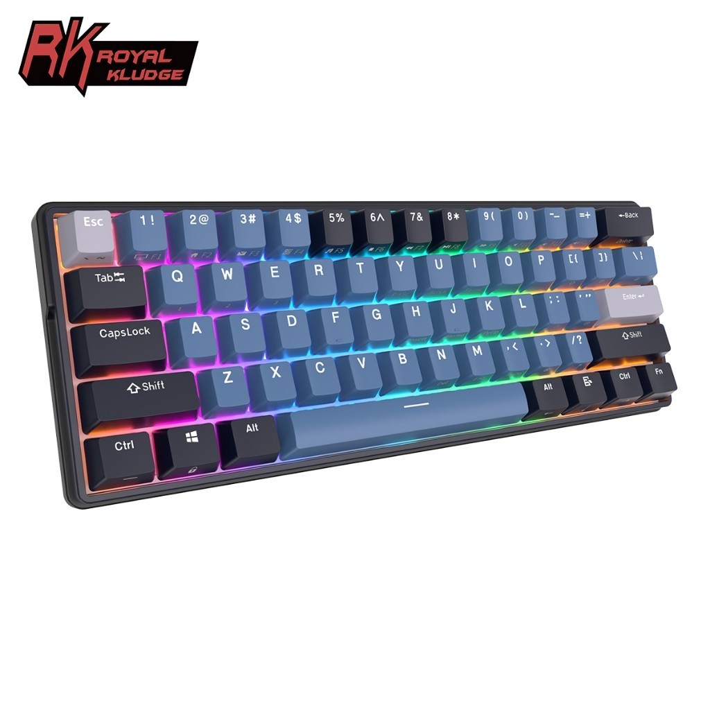 Jual Royal Kludge RK61Plus 2.4G Bluetooth Nirkabel 3.0 dan USB C Tiga Mode Hot-Swap RGB Backlit ...