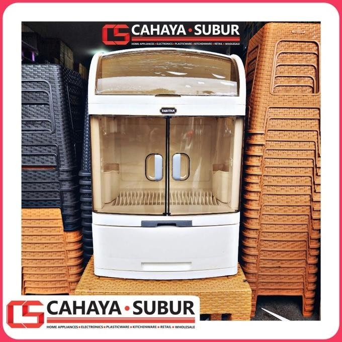 Jual Rak Piring Plastik Tertutup MELODY S2 Dish Rack Tabitha Premium ...