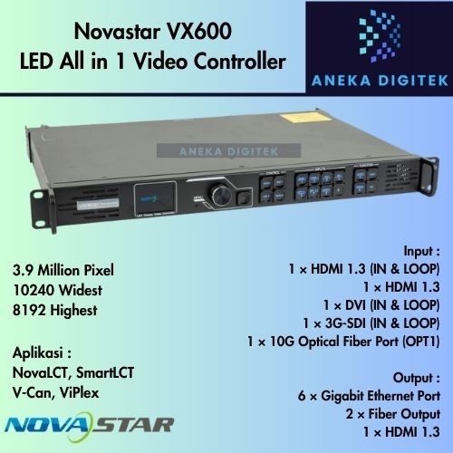 Jual Novastar VX600 LED Video Processor Videotron Controller Sending Box | Shopee Indonesia