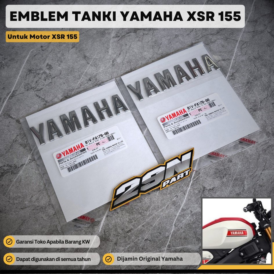 Jual EMBLEM 3D TANKI BENSIN YAMAHA XSR 155 ORIGINAL |B1V-F417B-00 ...