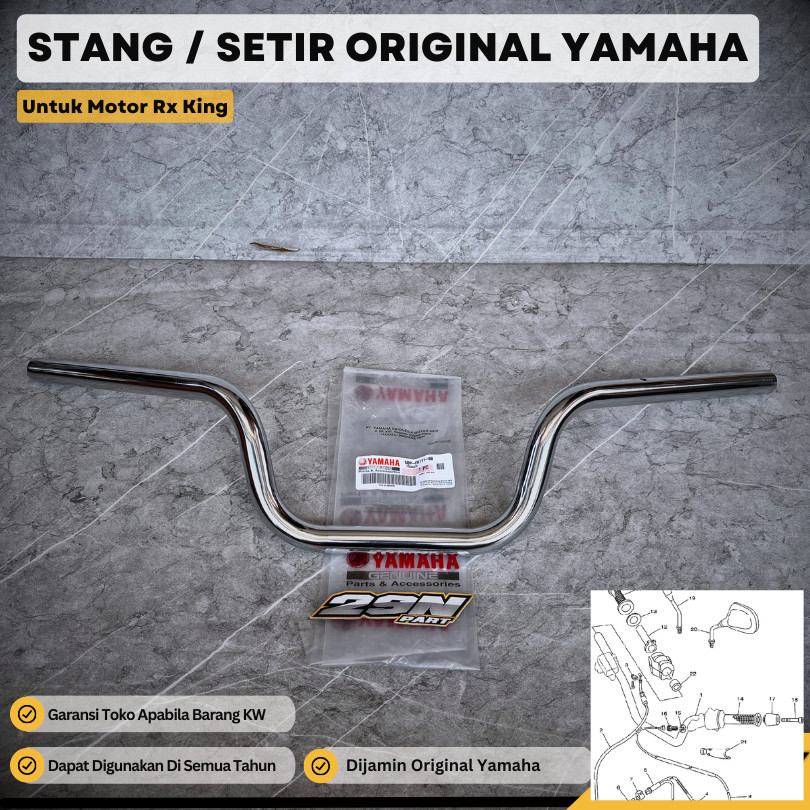 Jual STANG STIR RX KING RX-KING RXKING CHROME ORIGINAL 5BP-F6111-00 ...