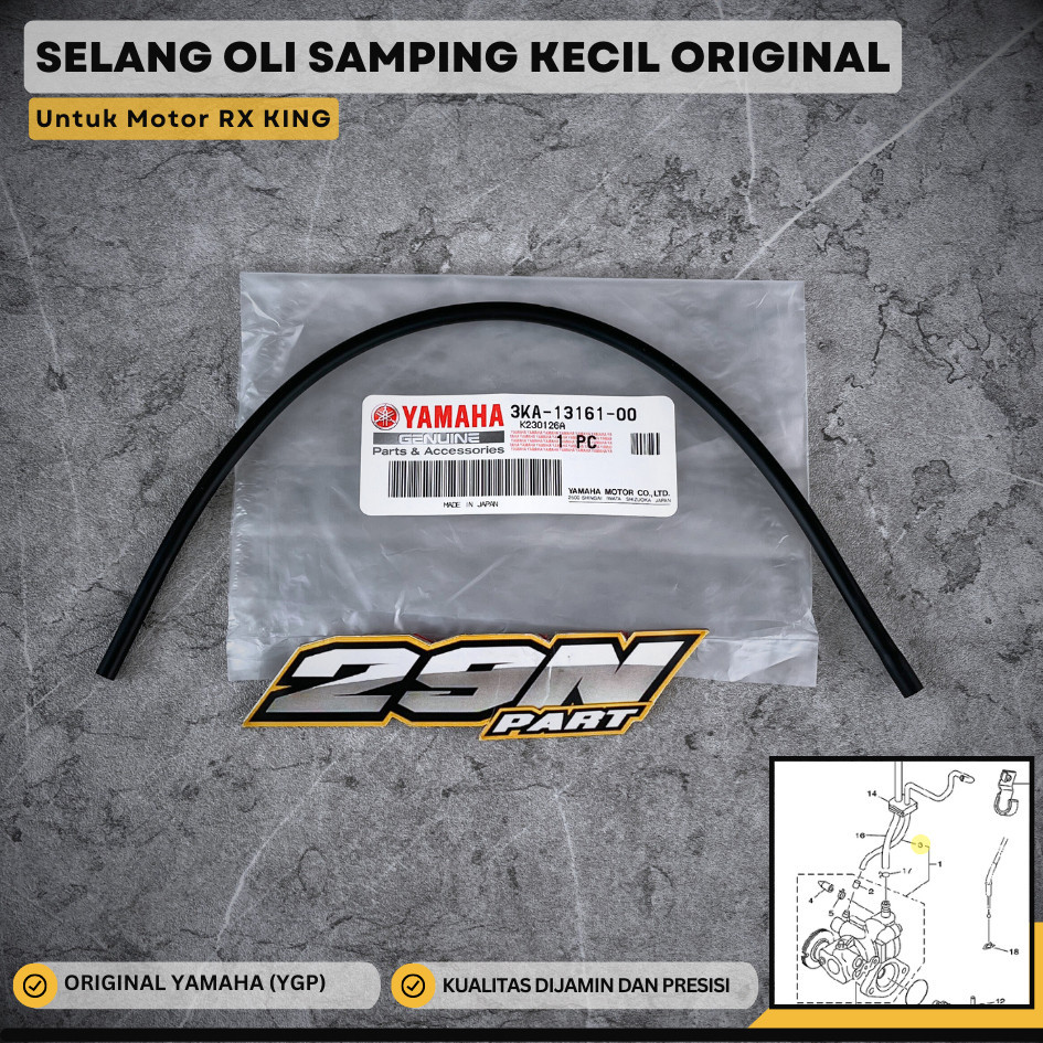 Jual SELANG SLANG POMPA OLI SAMPING KECIL RX KING (3KA-13161-00 ...