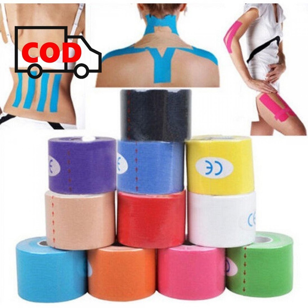 Jual Perban Olahraga Kinesio Tape Otot Tangan Kaki Jari Tubuh Kain ...
