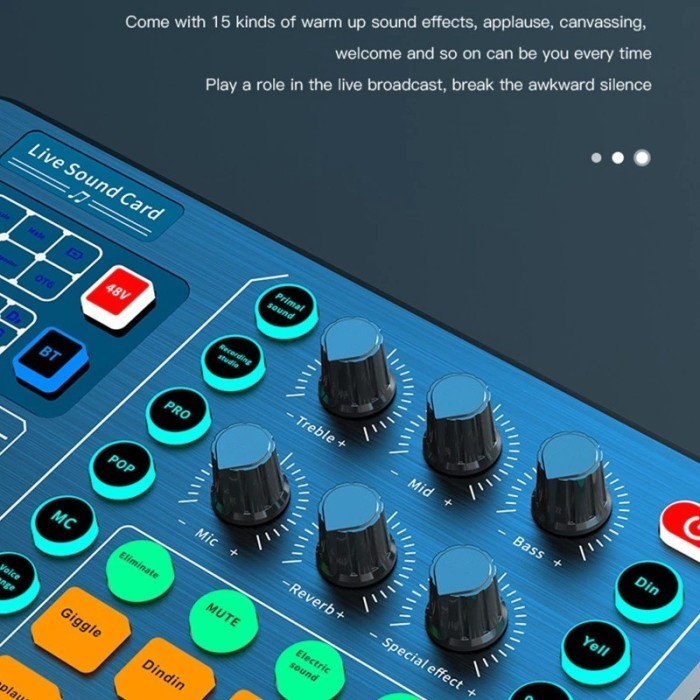 Jual Crust Pro Sound Card External Live Boardcast Audio Mixer Bluetooth ...