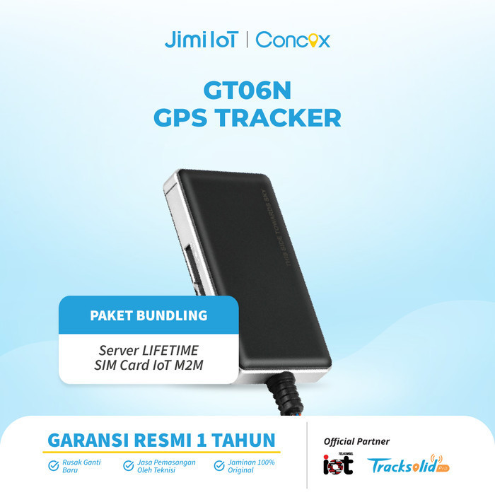 Jual Paket Concox Gps Traer Gt06N + Simcard M2M + Server Lifetime ...