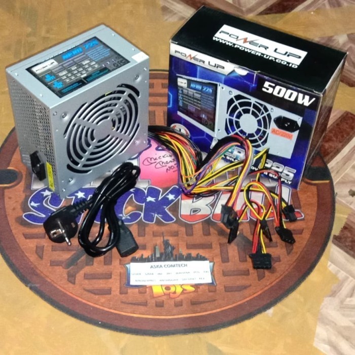 Jual Power supply power up 500 watt cool silent standar pc | Shopee ...