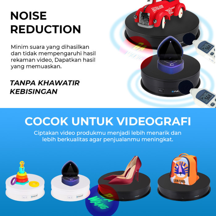 Jual Display Putar Turntable Turn Table Rotary Rotasi 360 30Cm - Bisa ...