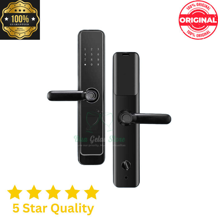 Jual SMART HOME DOOR LOCK HANDLE GAGANG KUNCI PINTU DIGITAL FINGERPRINT TERMURAH | Shopee Indonesia