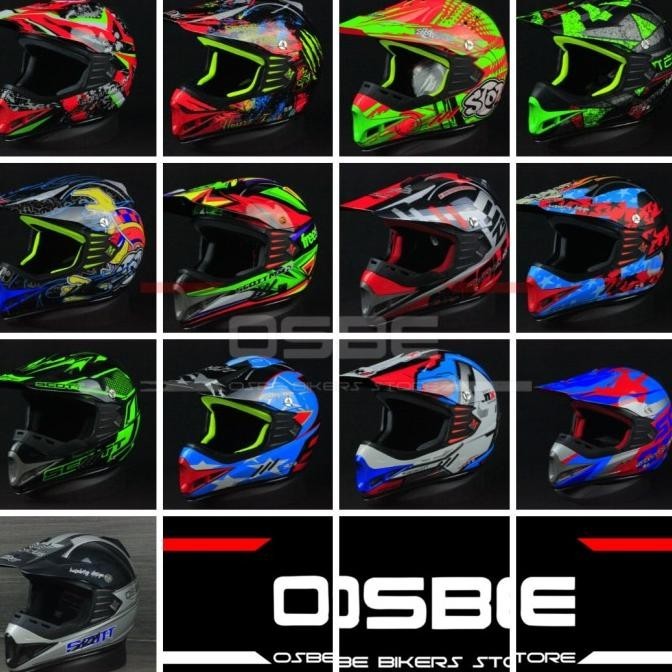 Jual Helm Cross / Helm Scott Mx Cross Anak Free Goggle Neo Classic ...