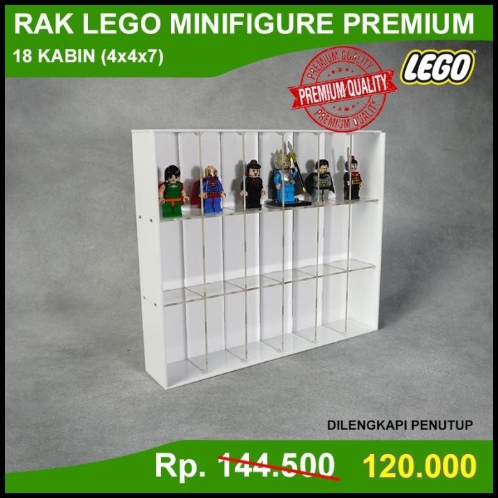 Jual DISKON RAK LEGO MINIFIG 18 KABIN PUTIH SIAP PAKAI (PREMIUM ...
