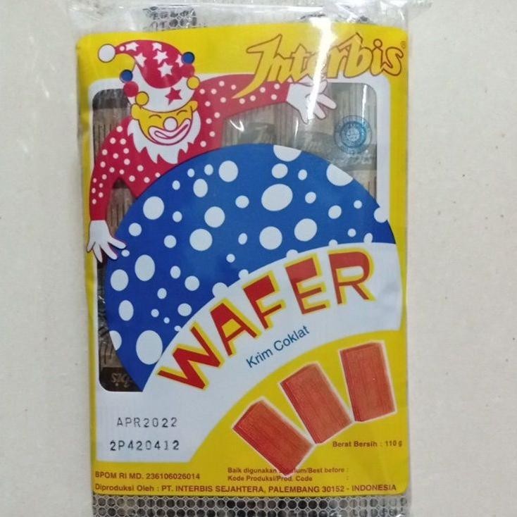 Jual INTERBIS WAFER CHOCOLATE BISCUIT 110G / BISKUIT WAFER COKLAT ...