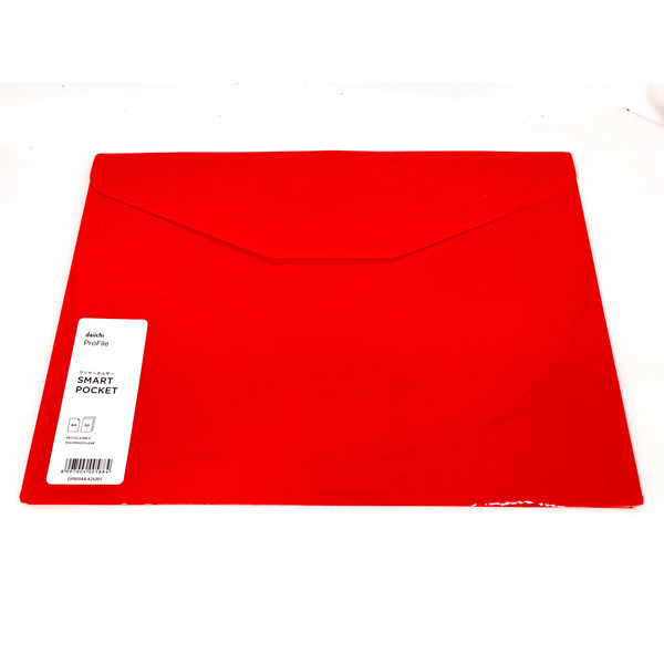 Jual Daiichi Smart Pocket - Map Plastik A4 Warna Merah | Shopee Indonesia