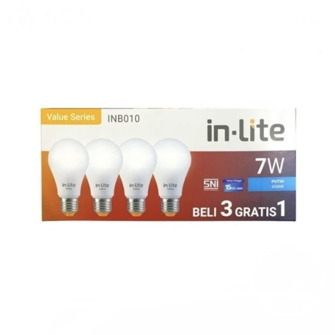 Jual LAMPU LED INLITE INB010 PAKET BELI 3 GRATIS 1 VALUE SERIES LED ...