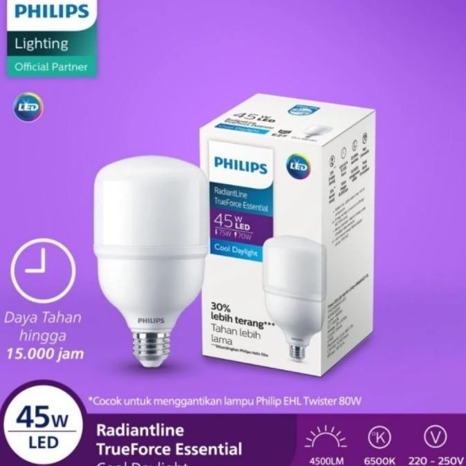 Jual LAMPU LED PHILIPS RADIANTLINE TRUEFORCE ESSENTIAL 45 WATT T2105 | Shopee Indonesia