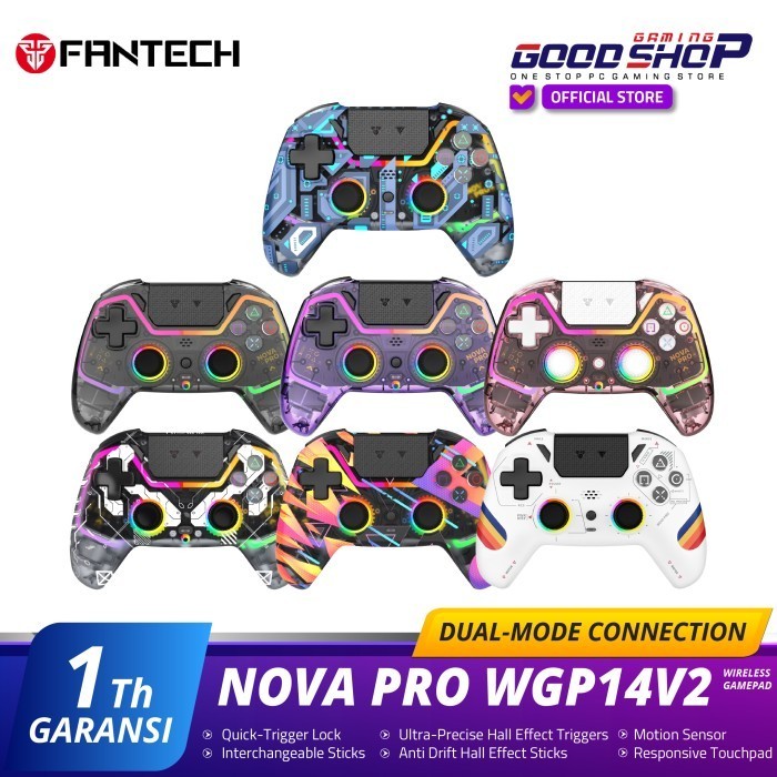 Jual FANTECH GAMEPAD WIRELESS HALL EFFECT NOVA WGP14 FOR PS4 PC ANDROID ...