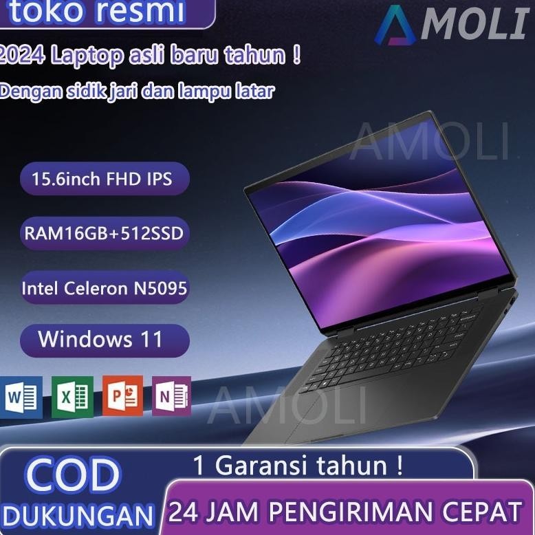 Jual White788 Amoli Laptop Hitam Asli Baru 15 6 Inci Ram 16gb 512gb