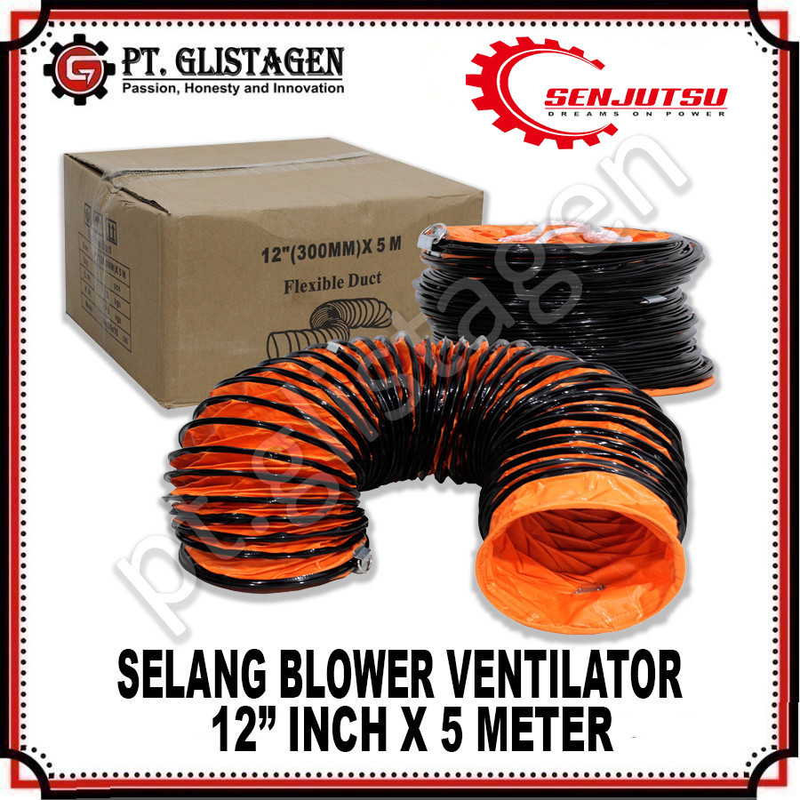 Jual SENJUTSU Selang Blower Portable Ventilator 12" inch x 5 Meter ...
