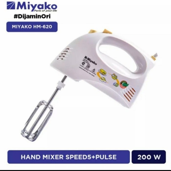Jual MIYAKO HAND MIXER HM-620 GARANSI RESMI | Shopee Indonesia