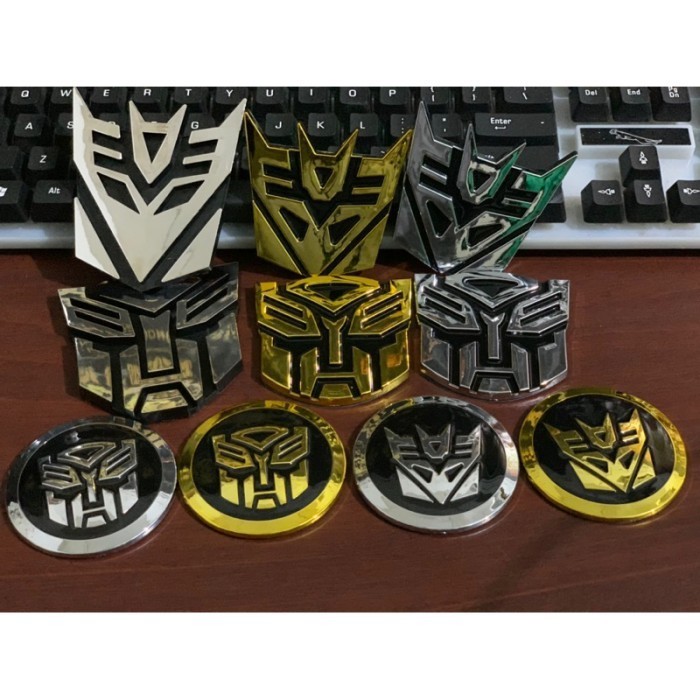 Jual Emblem Logo Transformers Autobooth Deception 3D Untuk Motor ...