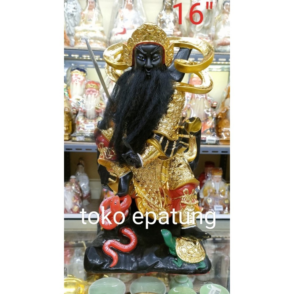 Jual PATUNG HIAN TIAN SHANG TI, SIONG TE KONG 16 INCH FIBER | Shopee ...