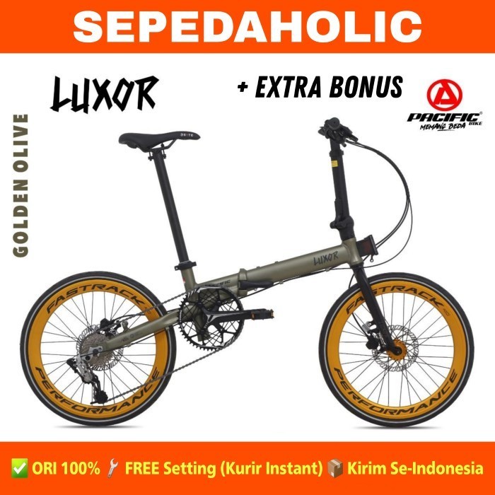 Jual Sepeda Lipat PACIFIC LUXOR New 20 Inch Alloy 9 SRAM Rem Hidrolik ...