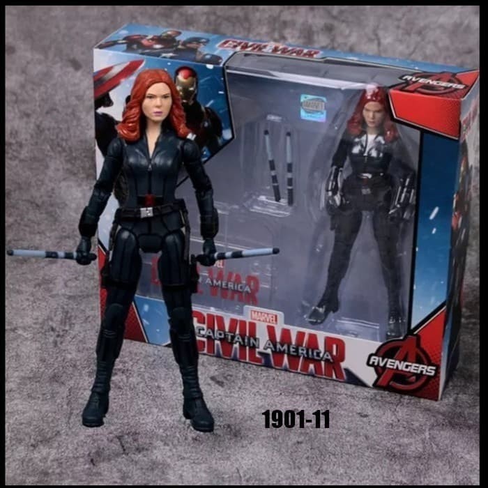 Jual ZD Toys Original Marvel Avengers BLACK WIDOW Civil War Action Figure | Shopee Indonesia