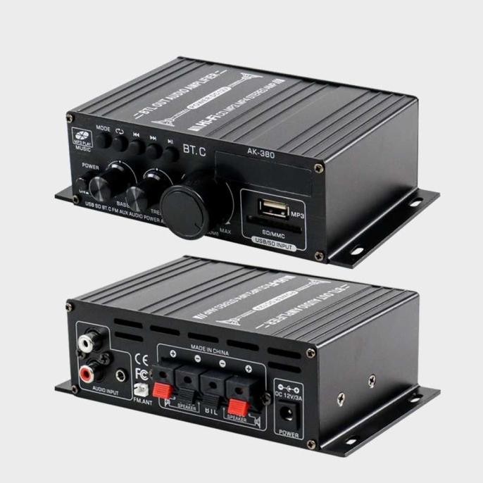 Jual Power Amplifier Mobil Bluetooth Mini Amplifier 12V 800W | Shopee ...