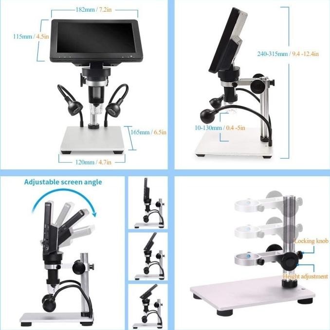 Jual Lcd Display Mikroskop Digital / Microscope Monitor Metal Stand ...