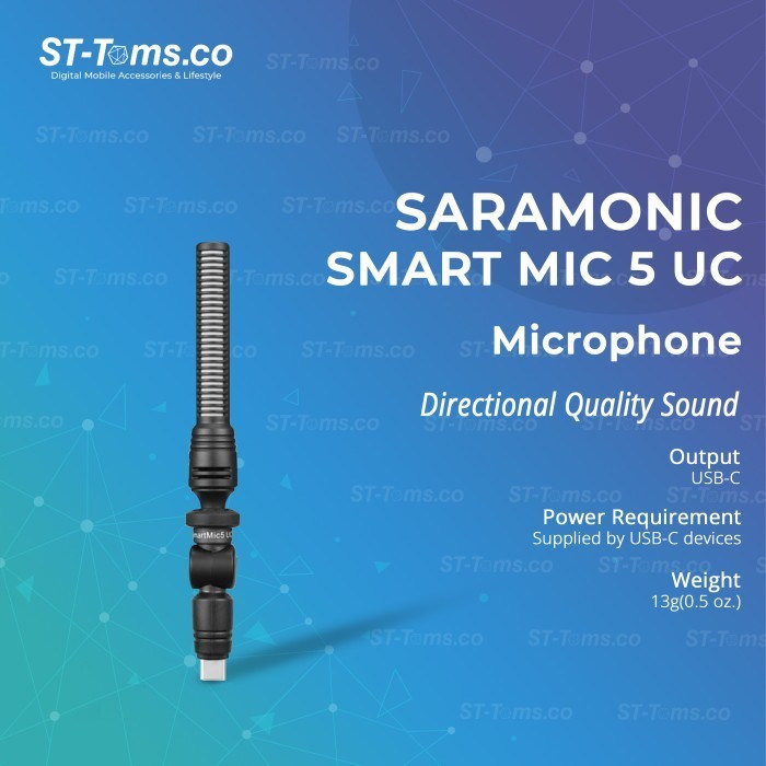 Jual SARAMONIC SMARTMIC5 UC / SMART MIC 5 UC MICROPHONE FOR USB-C ...
