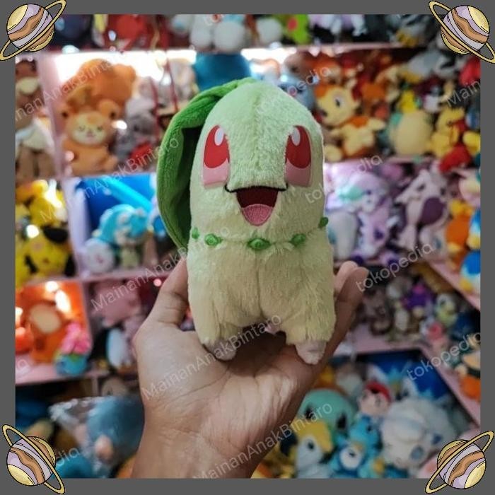 Jual [ZTY] BONEKA POKEMON CHIKORITA FUWA BOA ORIGINAL POKEMON CENTER ...