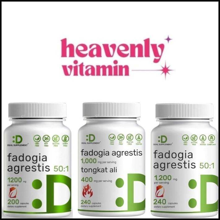 Jual Deal Supplement Fadogia Agrestis 1,000Mg & Tongkat Ali 400Mg-240 ...