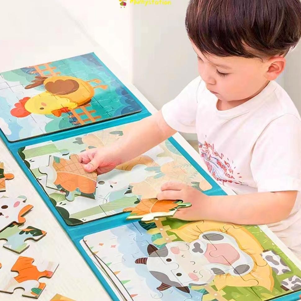 Jual MUMYSTATION BUKU PUZZLE MAGNET / BOOKLET MAGNETIC PUZZLE 3 IN 1 ...