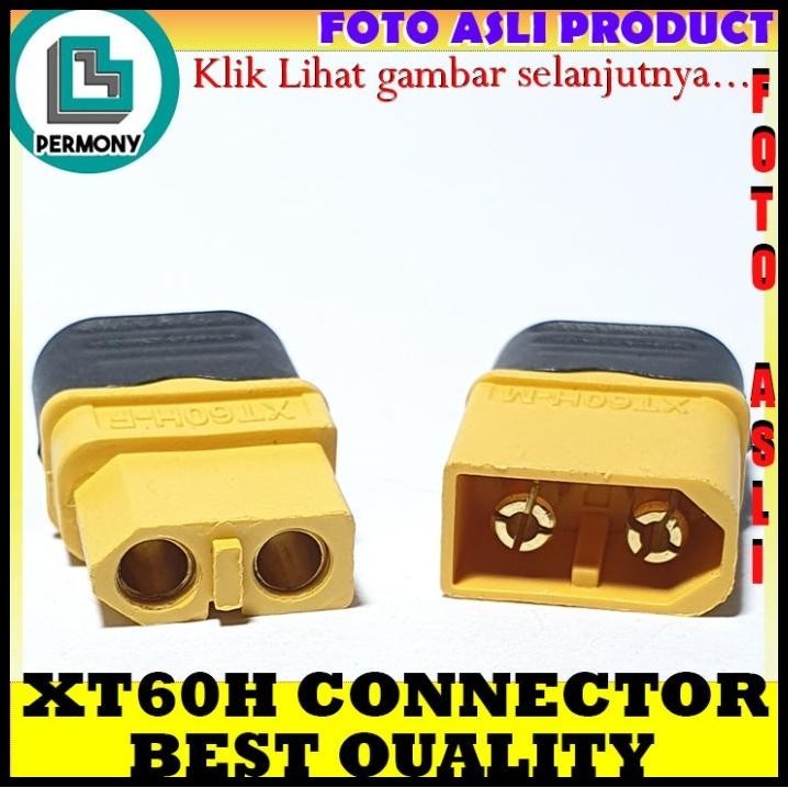 Jual TERMURAH XT60H CONNECTOR KONEKTOR SOCKET SOKET MALE FEMALE PLUG BATTERY XT-60 !!!! | Shopee ...