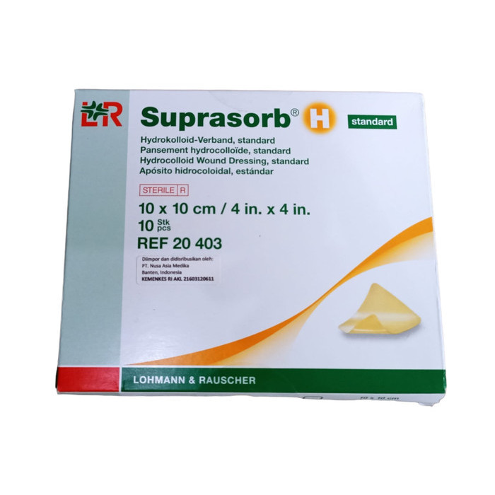 Jual Ready Suprasorb H Hydrocolloid 10cmx10cm spon luka 1lembar ...